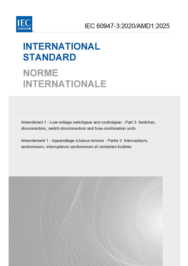 IEC 60947-3:2020/AMD1:2025