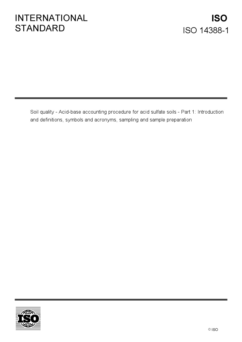 ISO 14388-1:2014 - Technické normy