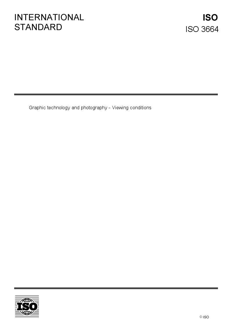 ISO 3664:2009 - Technické normy