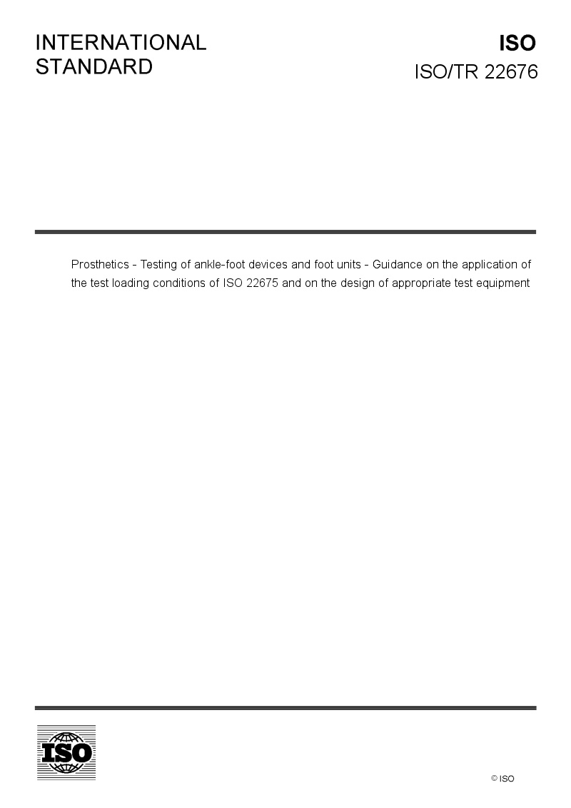 ISO/TR 22676 - Technické normy