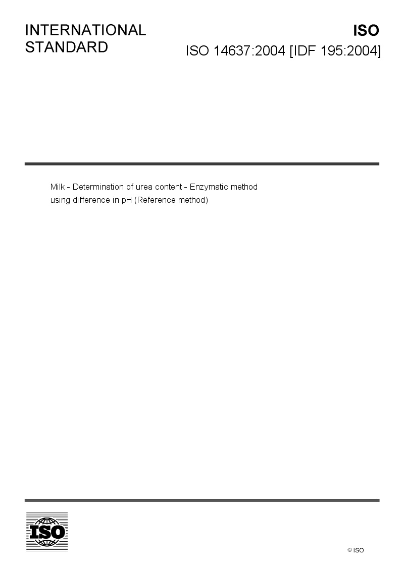 ISO 14637:2004 | IDF 195:2004
