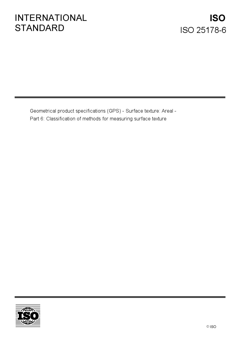 ISO 25178-6 - Technické normy
