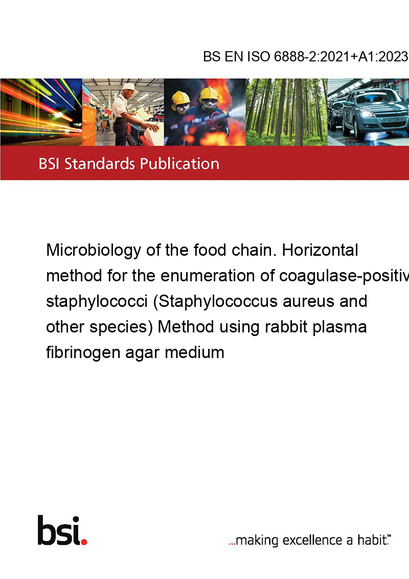 BS EN ISO 6888-2:2021+A1:2023 Microbiology of the food chain ...