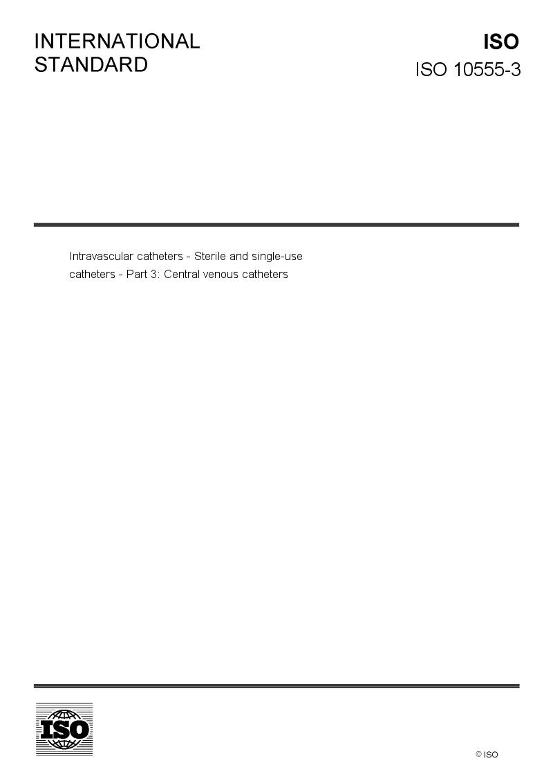 ISO 10555-3 - Technické normy