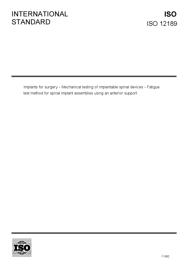 ISO 12189:2008 - Technické normy