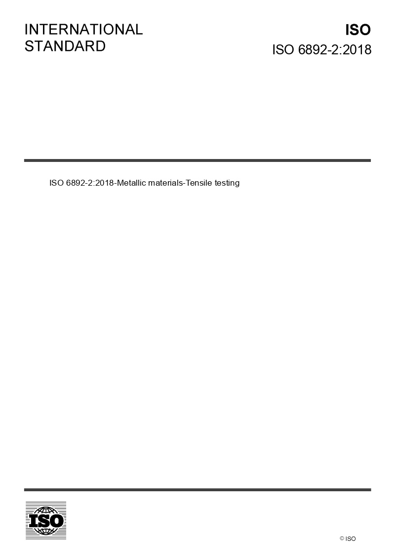 ISO 6892-2:2018 - Technické normy